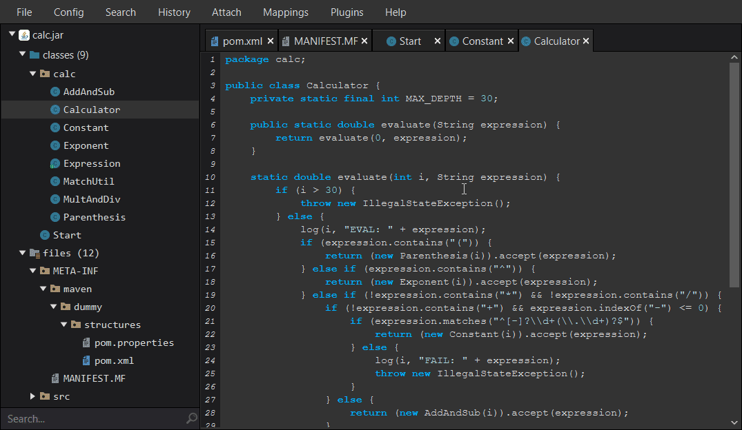 开源的Java反编译编辑神器-Recaf使用教程及最新版分享 - ⎛⎝壹影博客⎠⎞