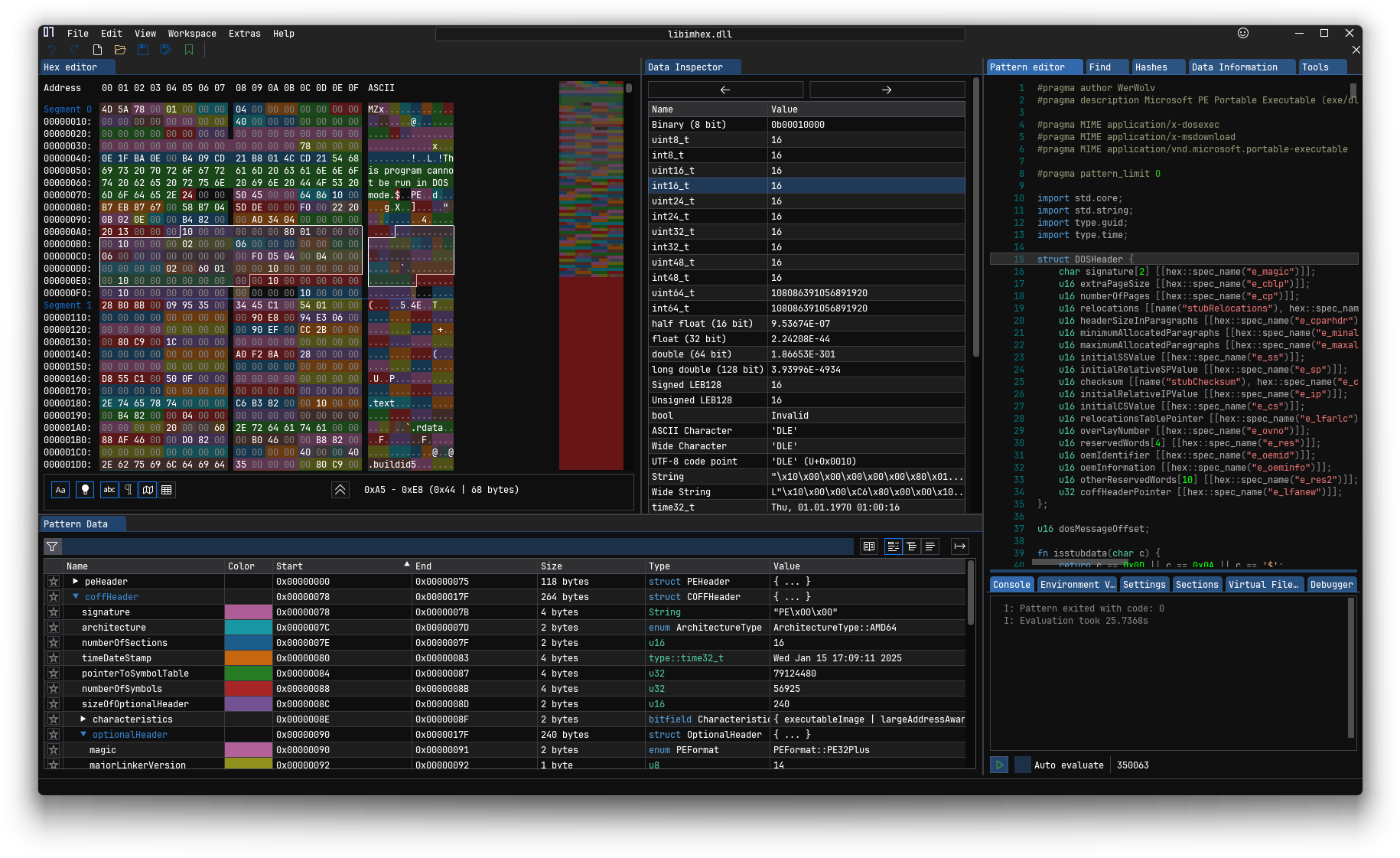 一款开源的十六进制编辑器-ImHex使用教程及最新版分享 - ⎛⎝壹影博客⎠⎞